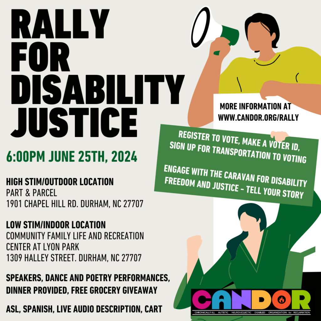 Rally for Disability Justice – Work Together NC